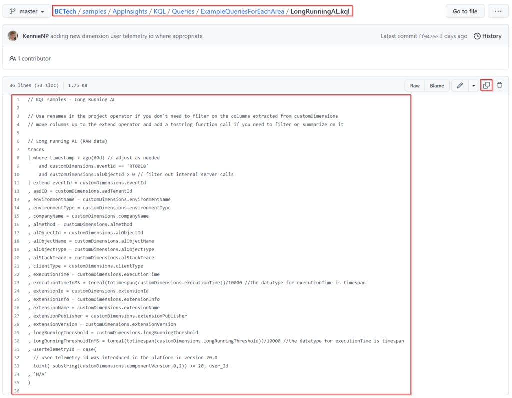 Business Central telemetry - Exploring telemetry in Excel and using a template file - Ricardo ...